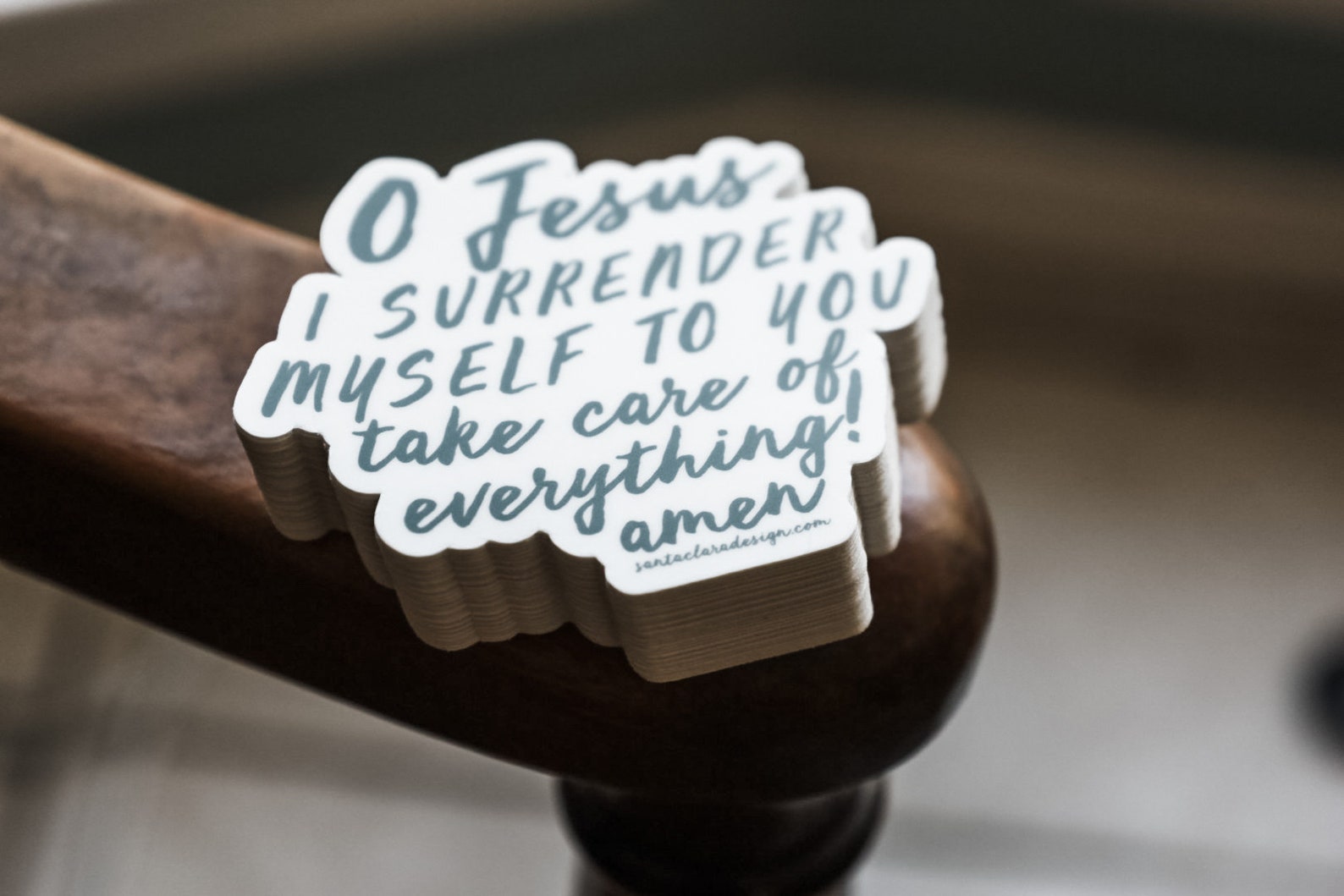 I Surrender Prayer Vinyl Sticker Catholic Vinyl Decal for | Etsy