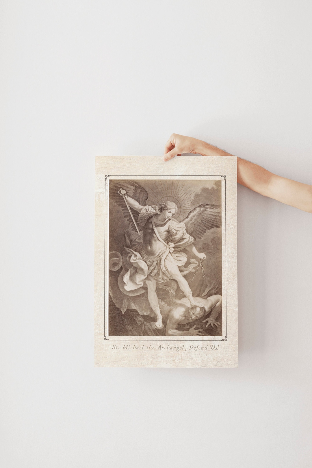 St Michael Archangel Art Print: Catholic Confirmation Gift - Etsy