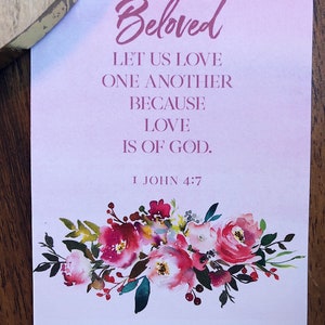 PRINTABLE Valentine Prints Set of Four 4 Catholic Saint & Scripture ...