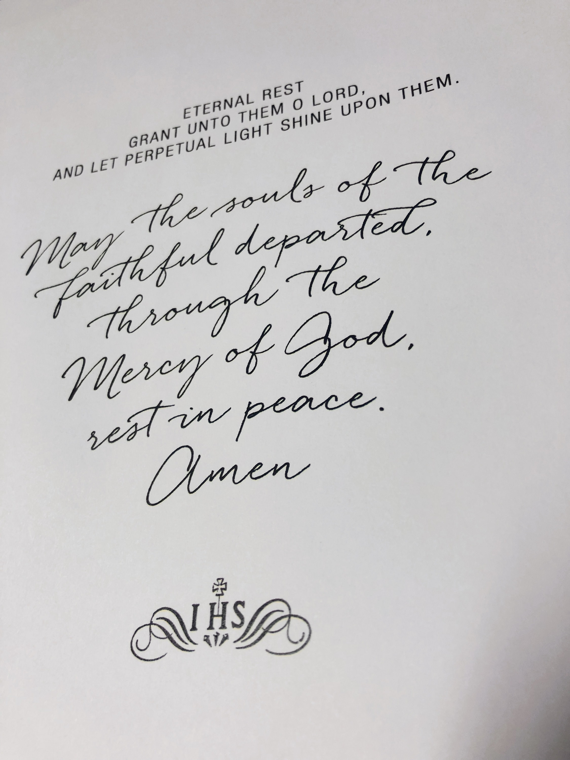 PRINTABLE Catholic Eternal Rest Prayer May the Souls of the - Etsy ...