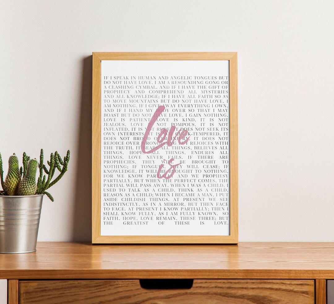 PRINTABLE "love Is" Corinthians 13 Valentine Card | Scripture Catholic ...