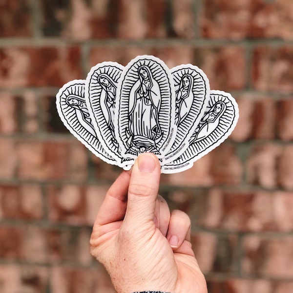 Mother Mary Car Decal - Etsy