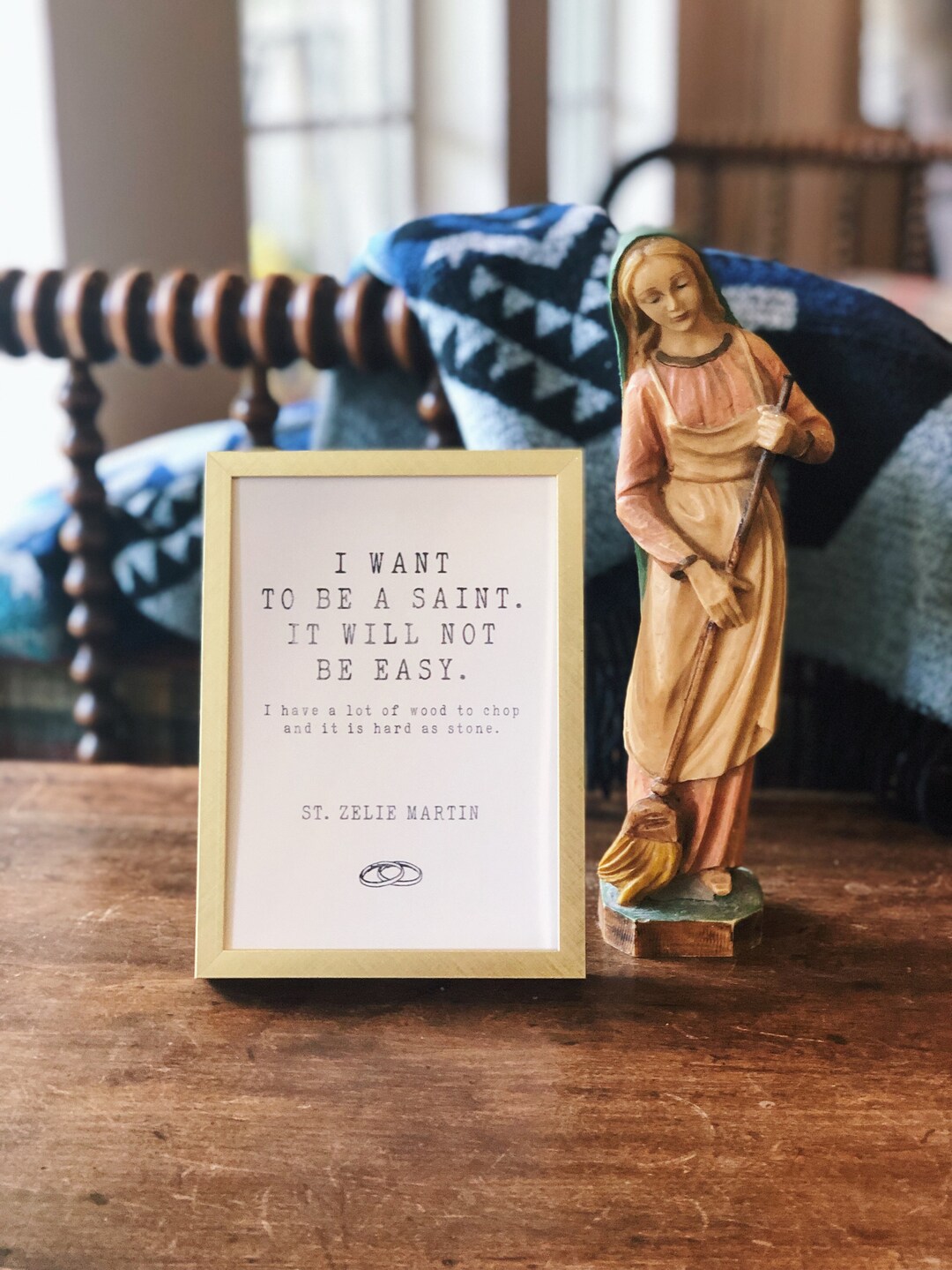 St. Zelie Martin Quote Print: Catholic Saint Gift, Inspirational Wall ...