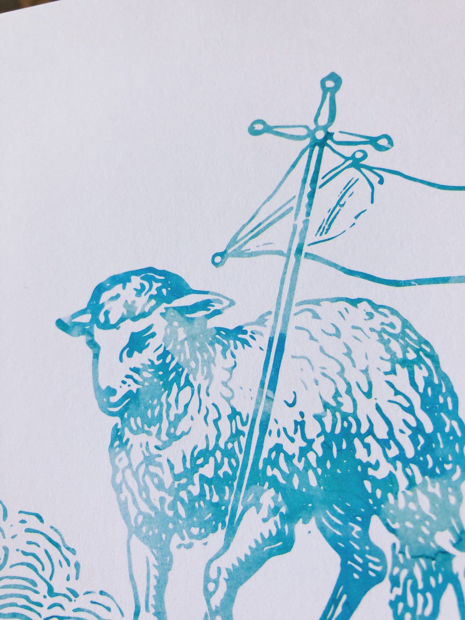 Lamb of God Easter Art Print Easter Catholic Poster RCIA Confirmation ...