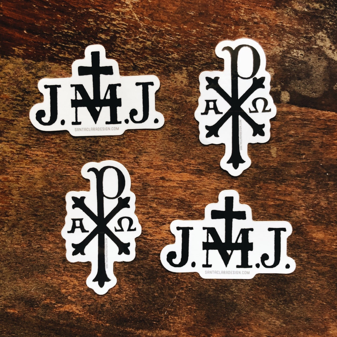 JMJ Sticker Catholic Sticker Jesus Mary and Joseph - Etsy