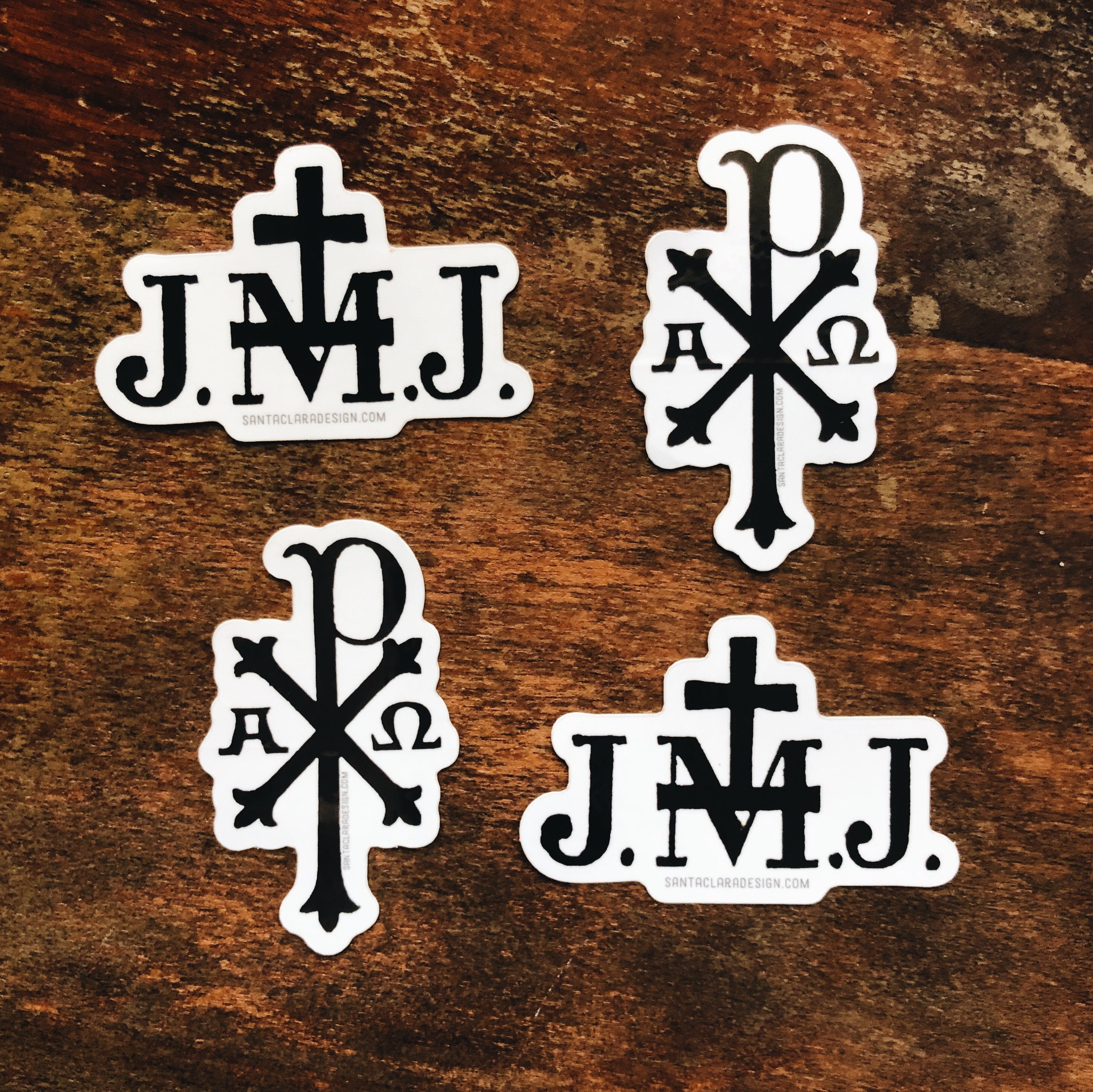 JMJ Sticker Catholic Sticker Jesus Mary and Joseph - Etsy