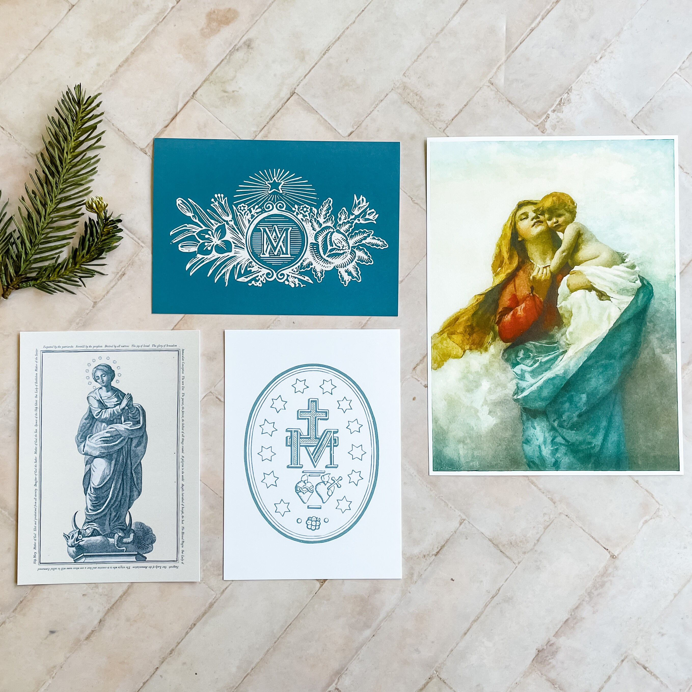 Our Lady of Purity Vintage Print Catholic Art Print Marian | Etsy