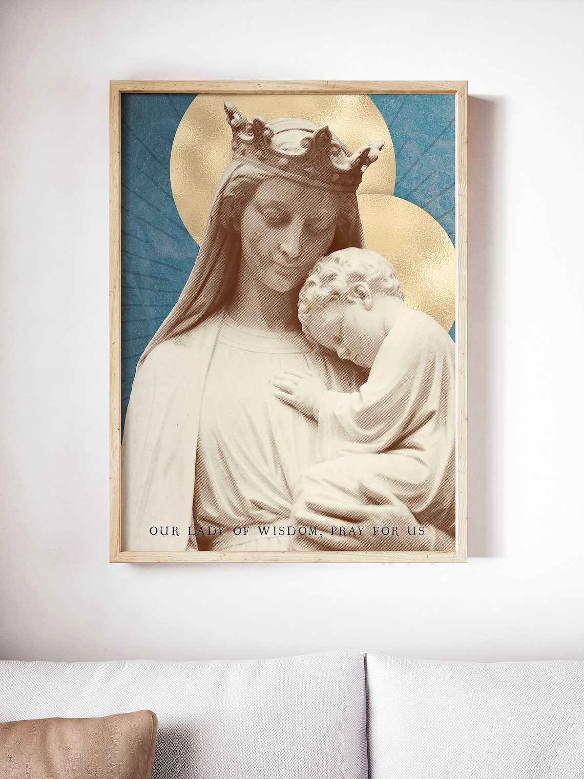 Our Lady Seat of Wisdom Catholic Art Print Mary Print Marian - Etsy