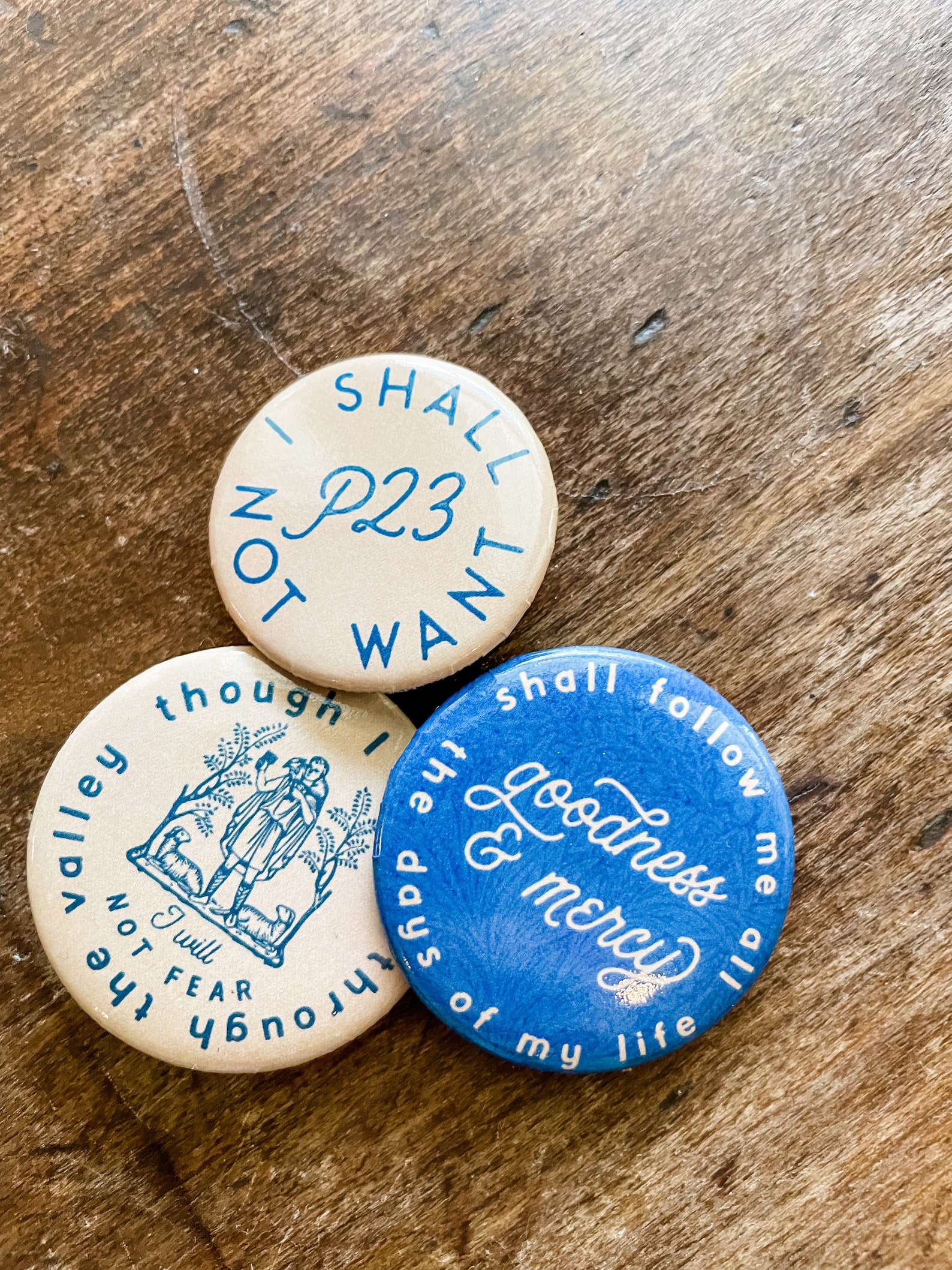 Set of 3 Catholic Button Good Shepherd Set Catholic Button - Etsy