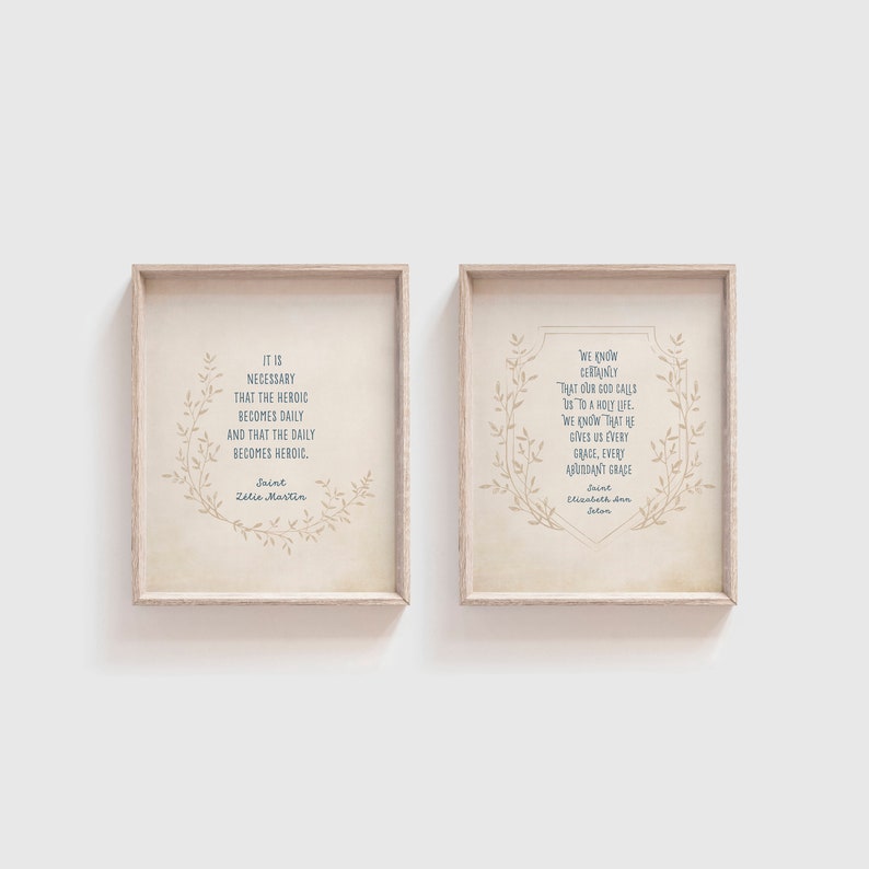 St. Zelie Martin Quote Art Print: Catholic Home Decor, Heroic - Etsy