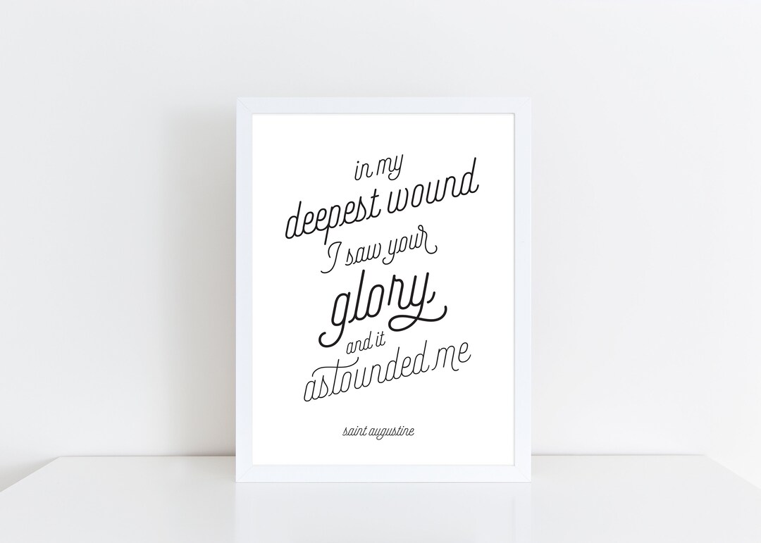 St. Augustine Quote Print: Catholic Easter Decor (digital Download) - Etsy