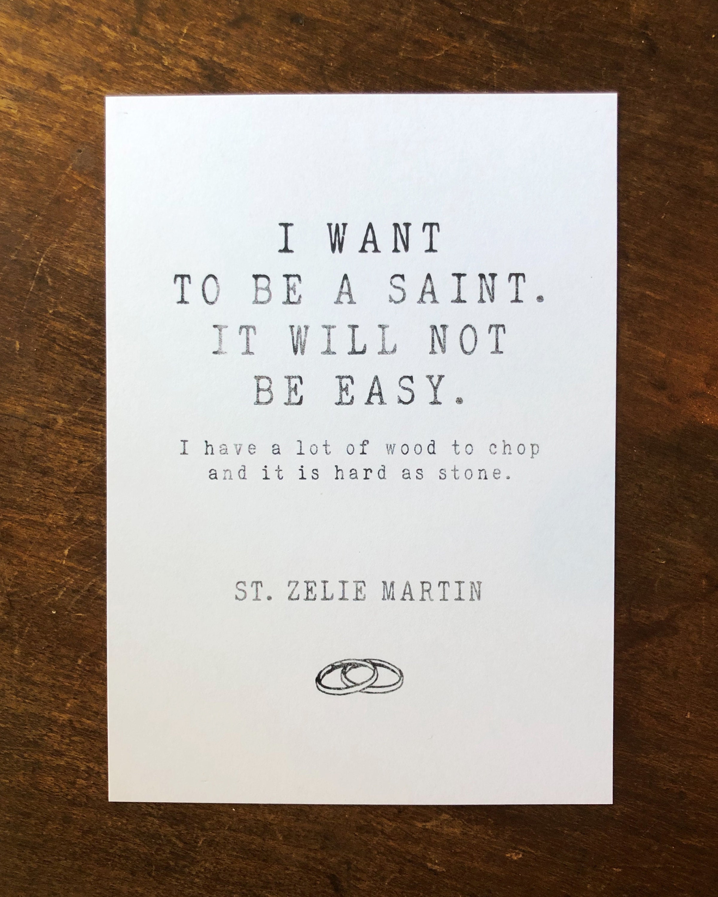 St. Zelie Martin Quote Print: Catholic Saint Gift, Inspirational Wall ...