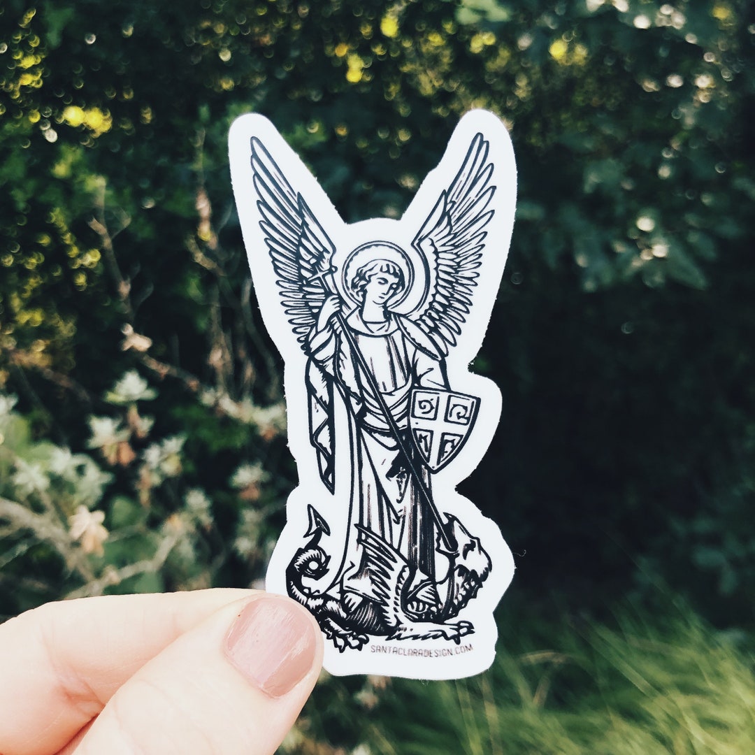 St. Michael Archangel Sticker: Catholic Decal for Car, Laptop, Water ...
