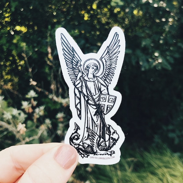 St Michael the Archangel Car Decal - Etsy