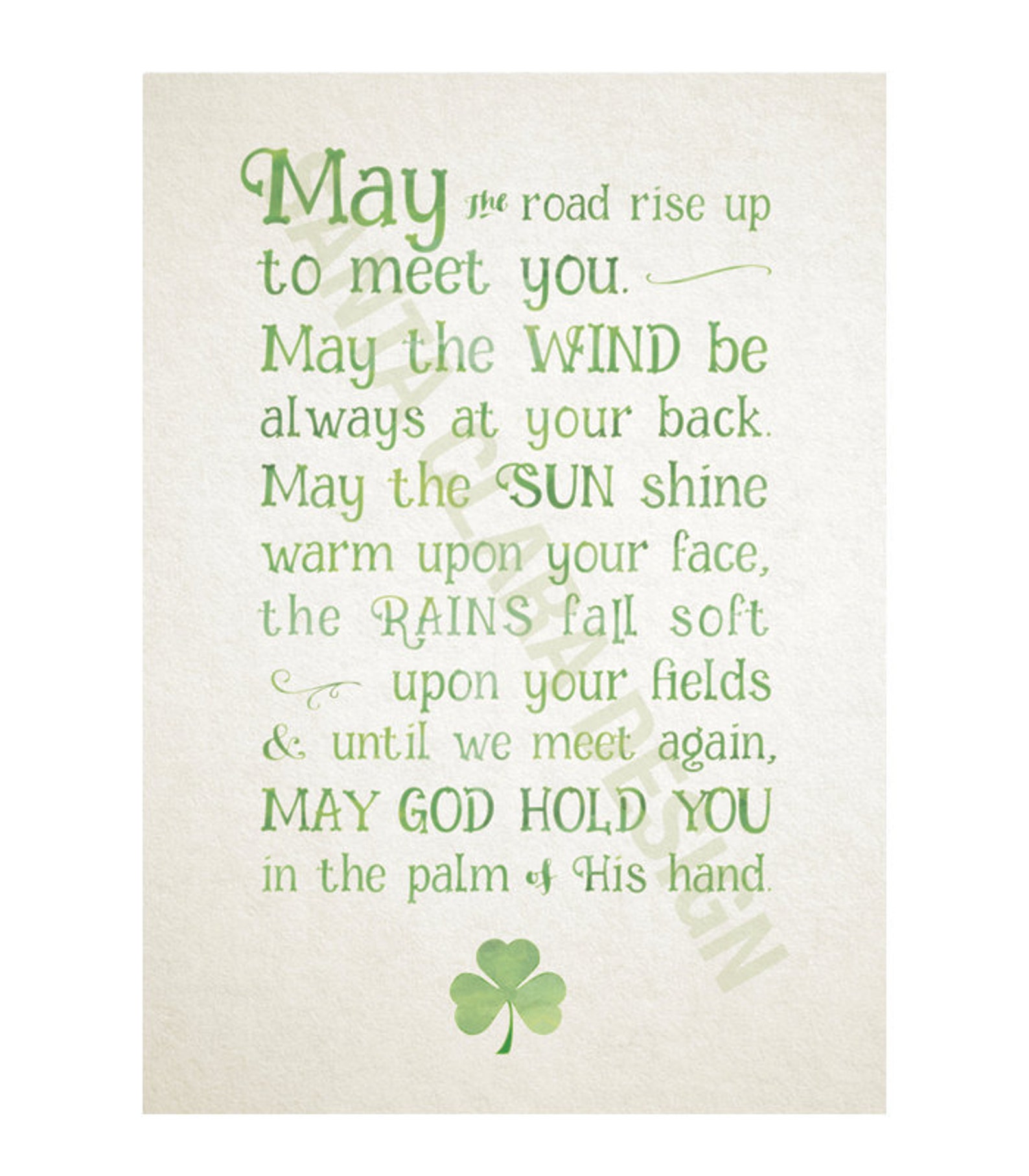 PRINTABLE may the Road Rise to Meet You Irish | Etsy