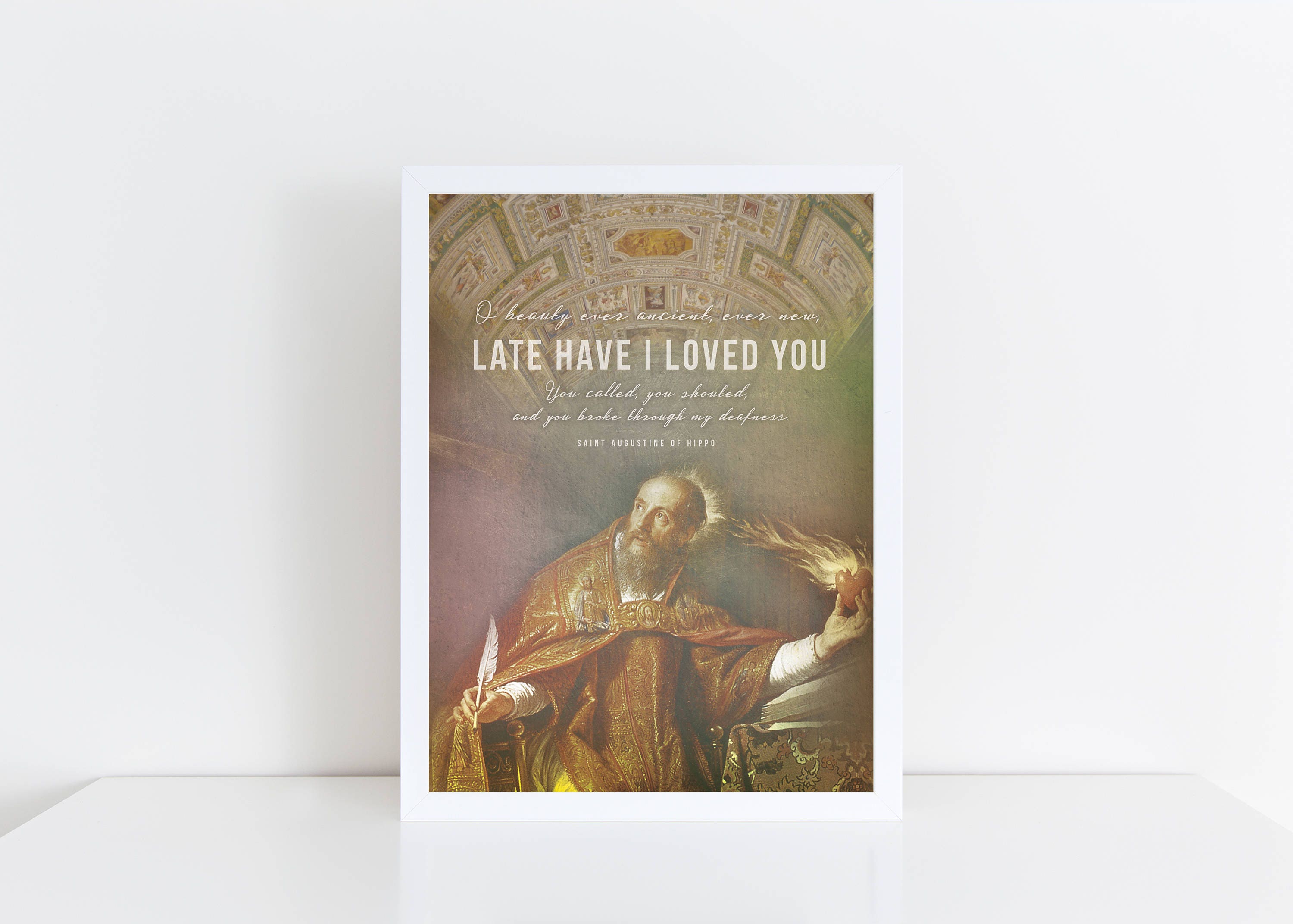 Prints Saint Quote Art A Faithful Friend Art Printable 8x10 & 5x7 ...