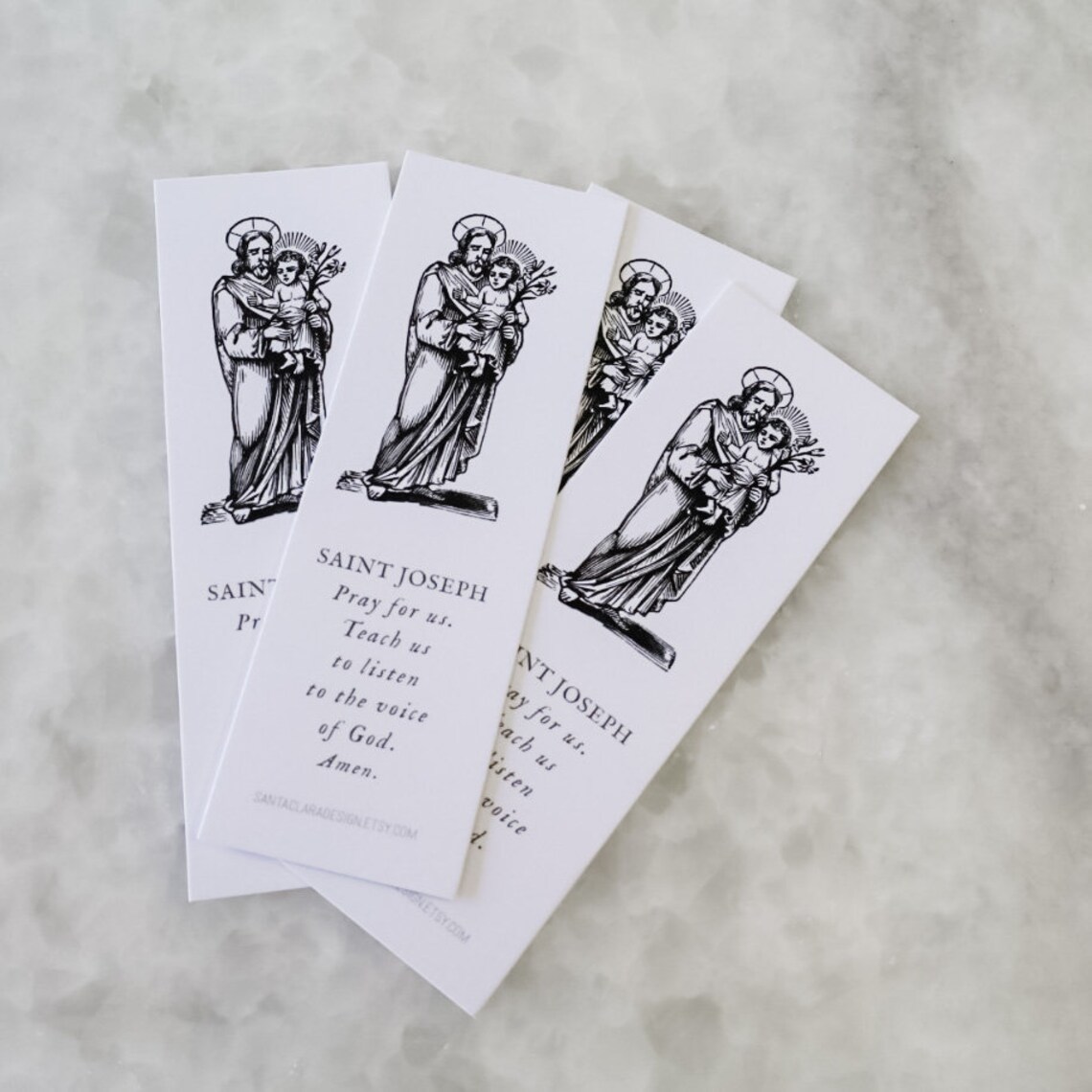 St. Joseph Bookmarks Saint joseph prayer St. Joseph prayer | Etsy