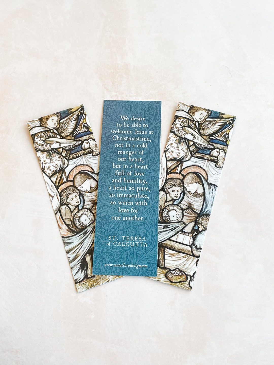 Christmas Advent Bookmark, 2-sided, St. Teresa of Calcutta Prayer ...