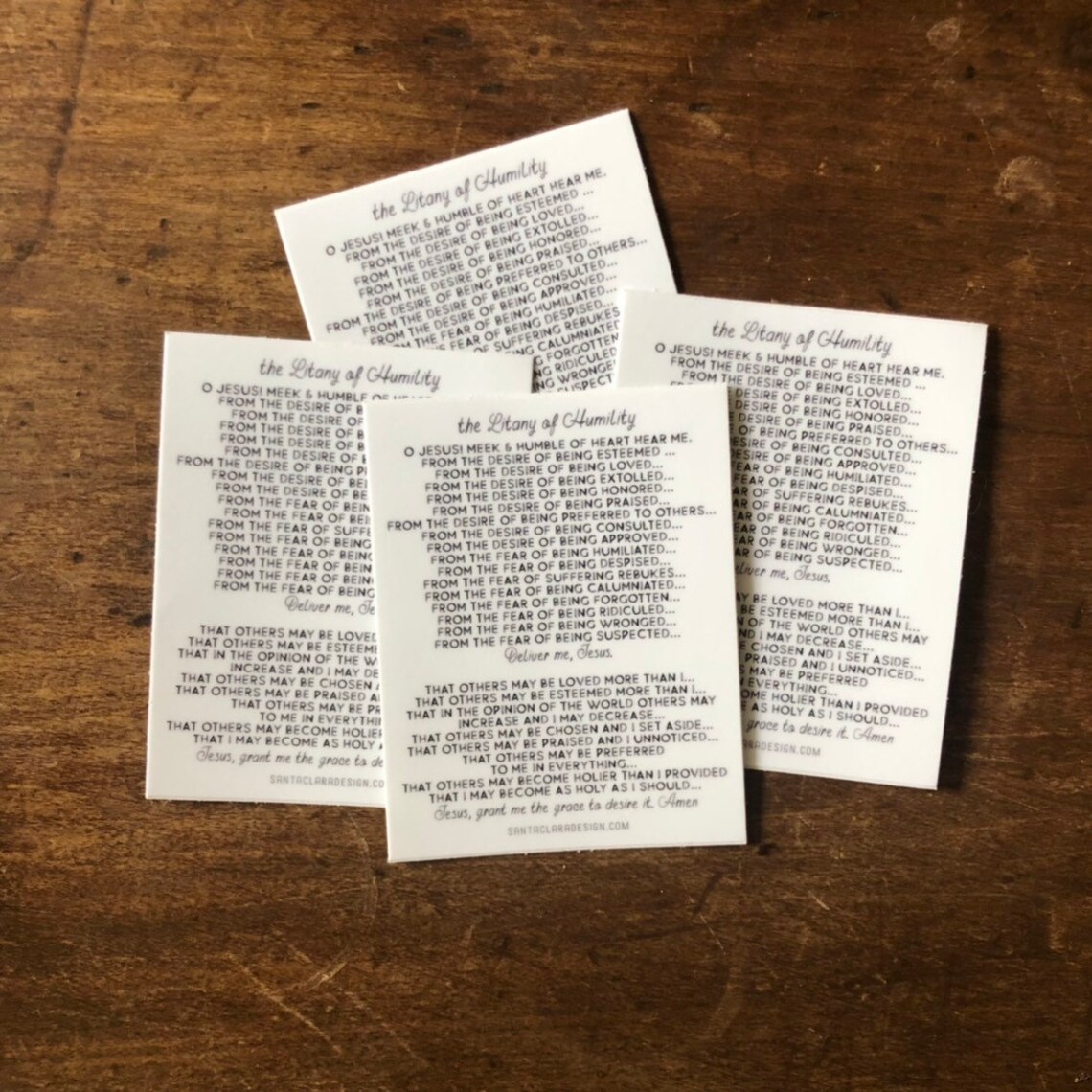 Litany of Humility Sticker: Catholic Prayer Decal - Etsy