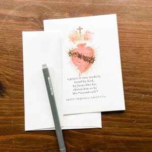 Catholic Priest Notecard Set of Six Unique Cards, Ordination Gift ...