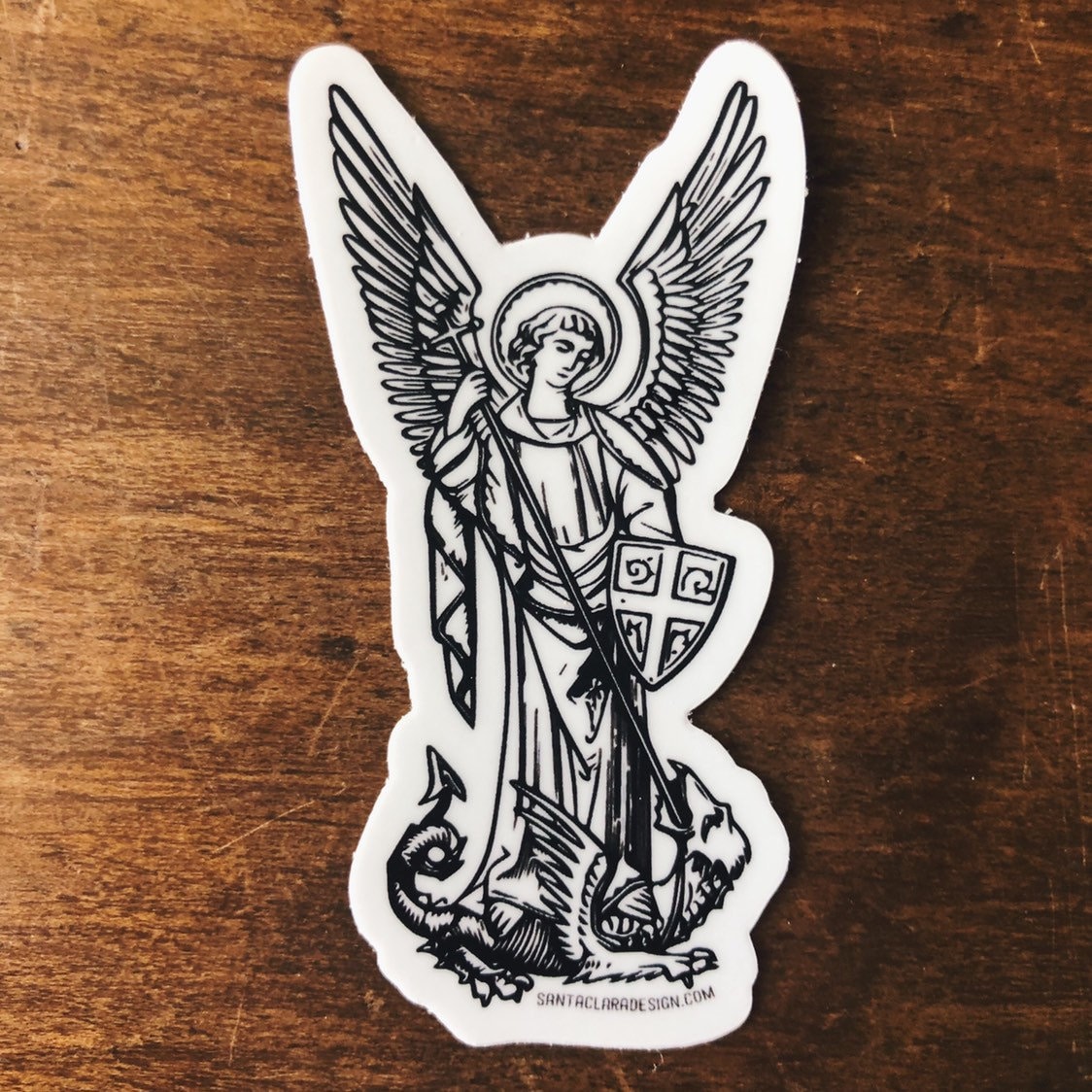 St. Michael the Archangel Catholic Vinyl Sticker Indoor - Etsy