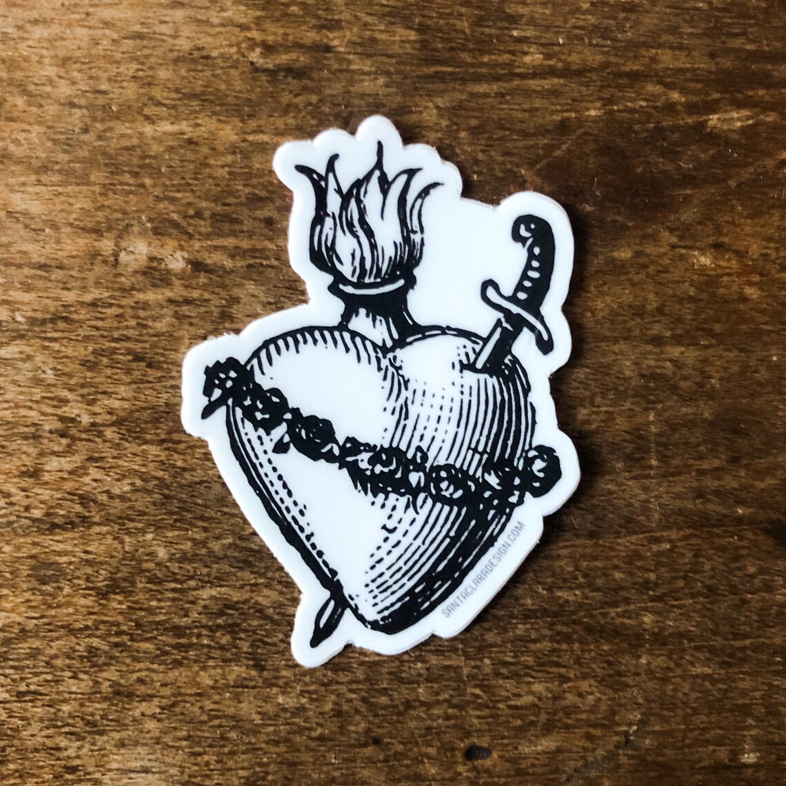 Mini Immaculate Heart Sticker Catholic Vinyl Sticker - Etsy