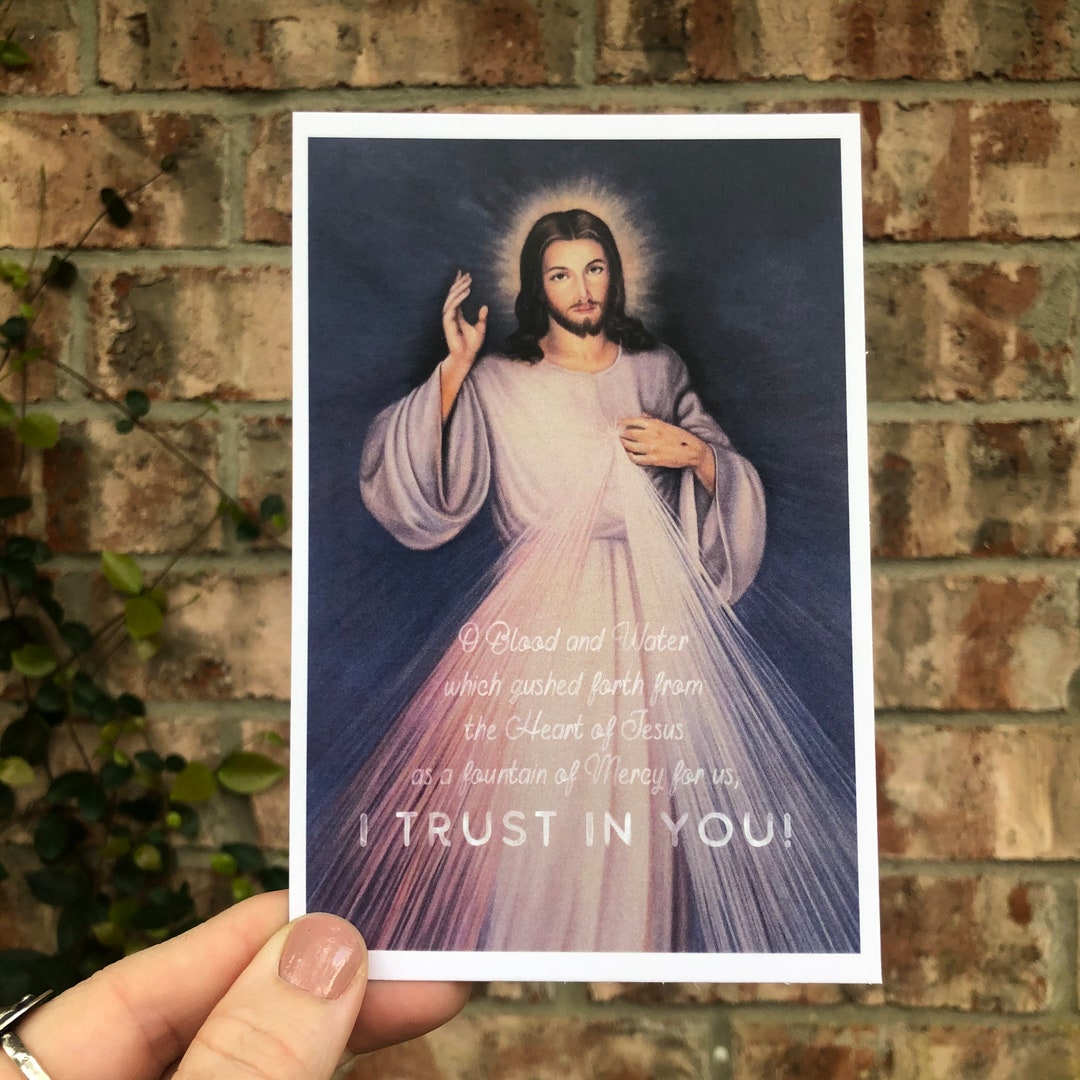 Divine Mercy Print: Jesus, I Trust in You - Catholic Gift - Etsy