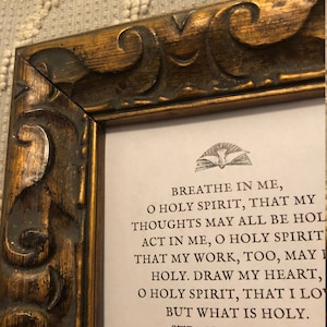 Holy Spirit Prayer by St Augustine, Catholic Home Print, Pentacost ...