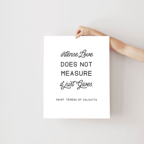 St Teresa of Calcutta Wash the Plate Quote Printable Mother | Etsy