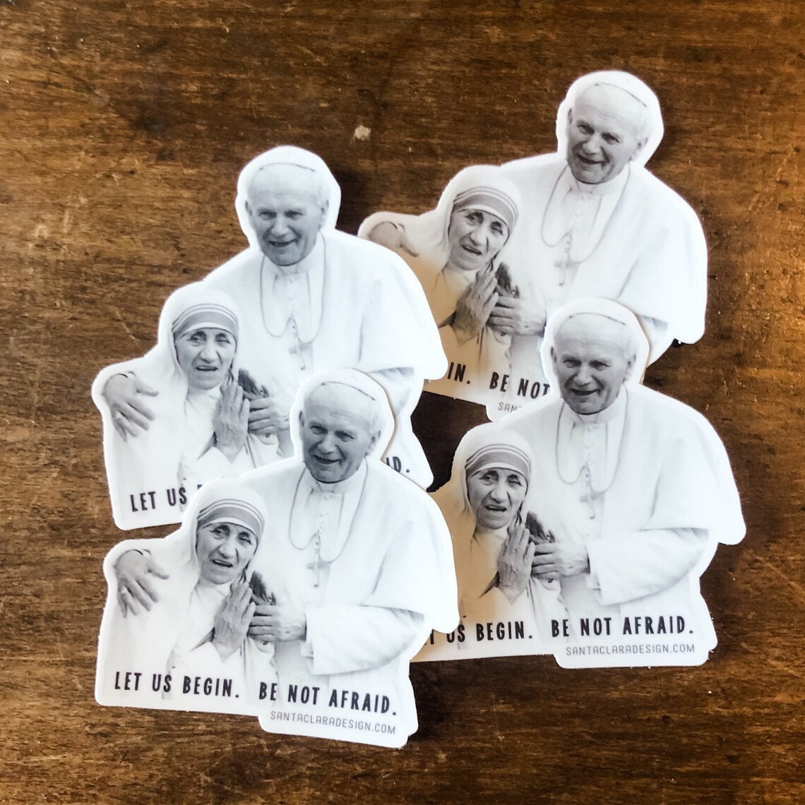 St. John Paul II & St Teresa of Calcutta Decal let Us - Etsy