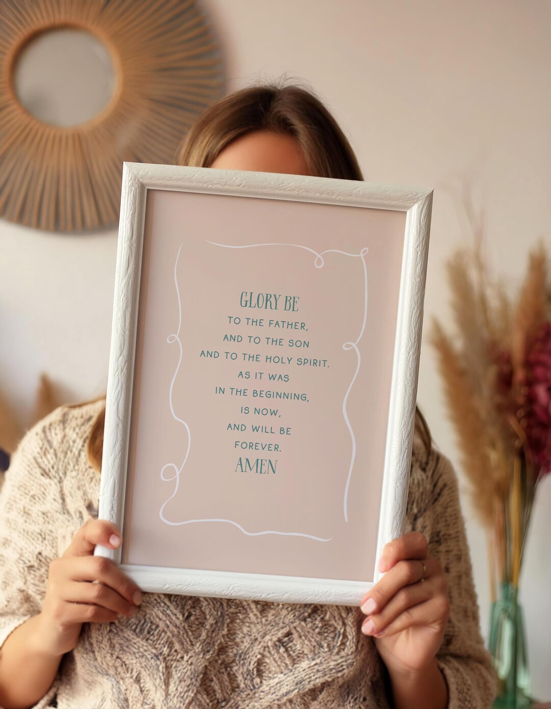 Glory Be Prayer Printable: Catholic Children's Room Art (digital ...