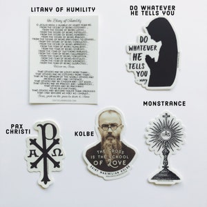 Discount 4 Sticker Bundle: Any 4 Stickers, Catholic Sticker, Catholic ...