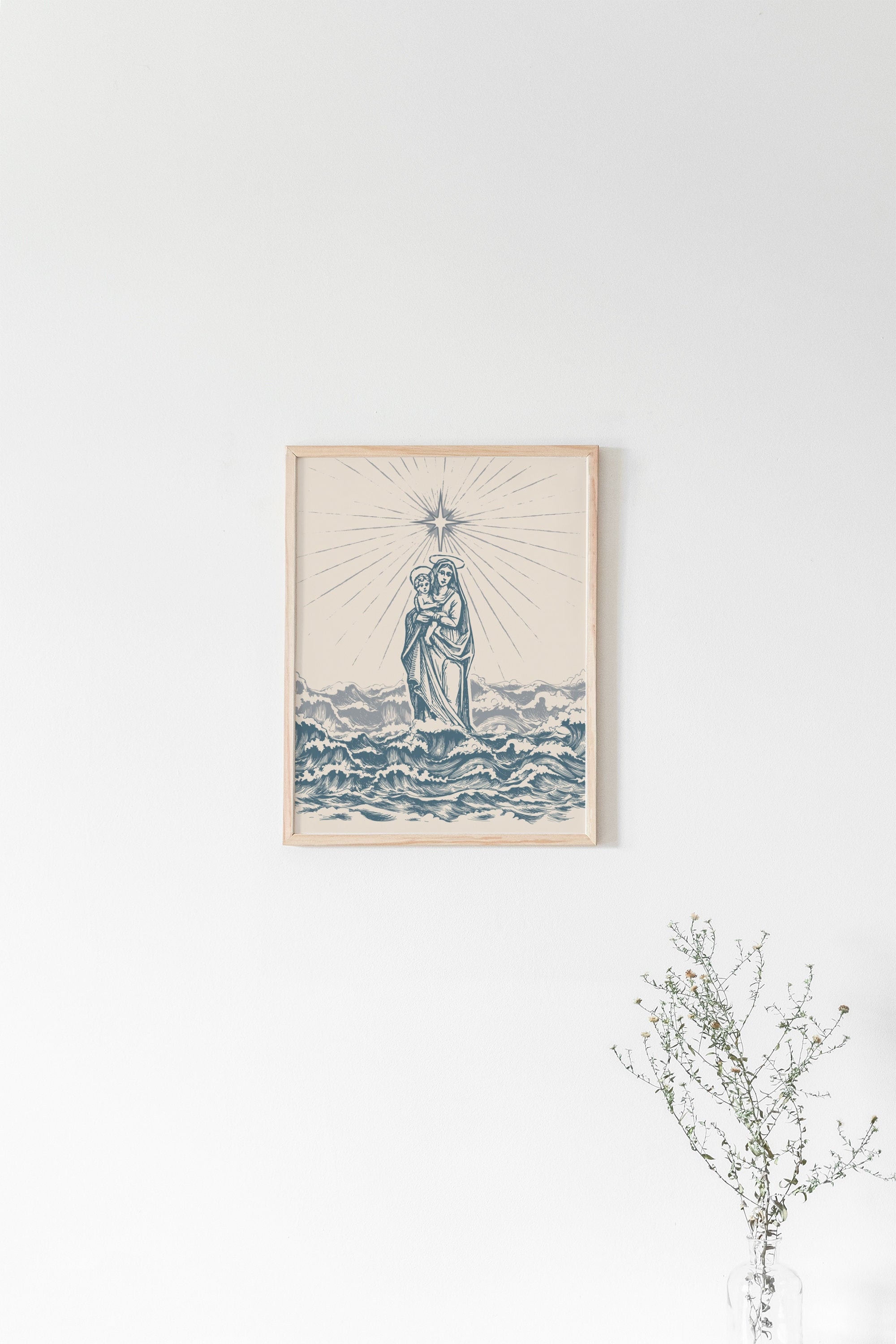 Star of the Sea Stella Maris Art Print Hail Mary Print - Etsy Canada