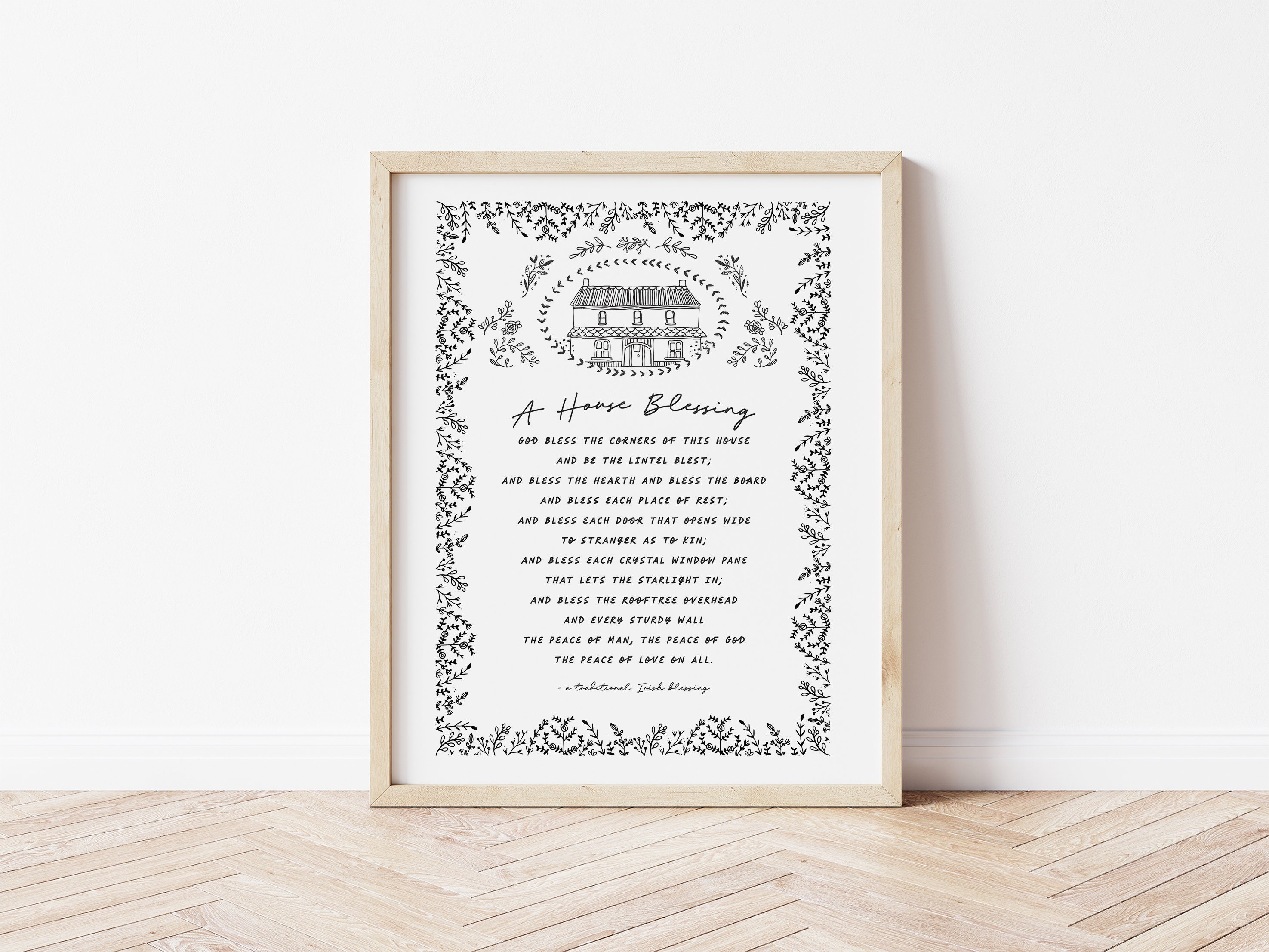 House Blessing Prayer Irish Traditional House Blessing New | Etsy
