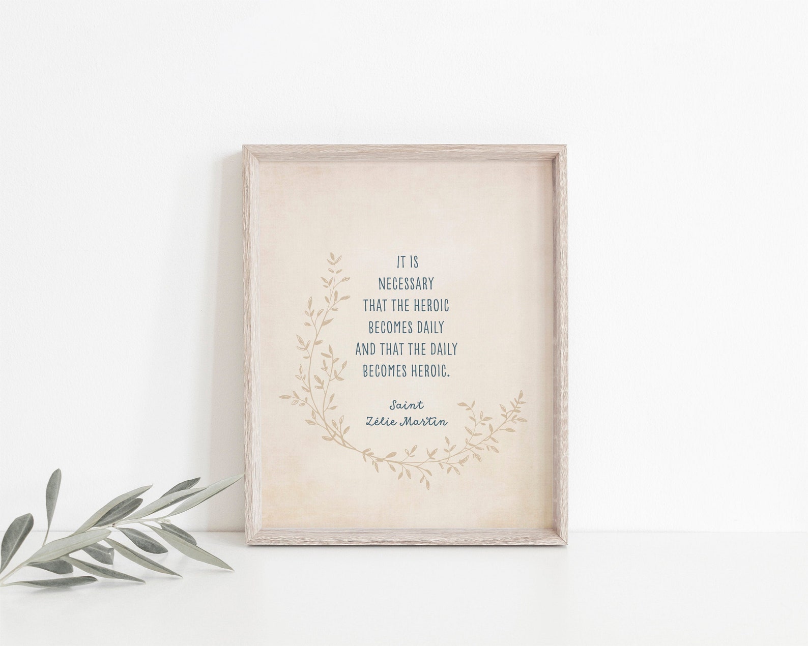 St. Zelie Martin Quote Art Print: Catholic Home Decor, Heroic - Etsy