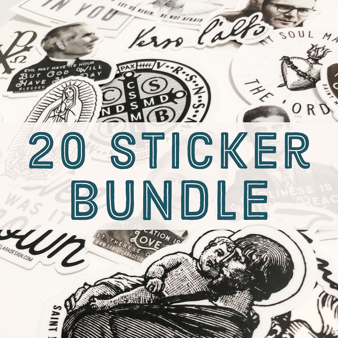Discount 20 Sticker Bundle: Any 20 Stickers, Catholic Sticker, Catholic ...