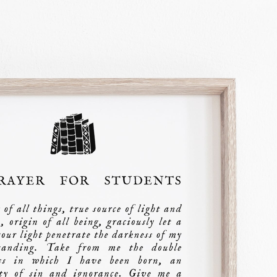 Prayer for Students St. Thomas Aquinas Saint Print Catholic | Etsy