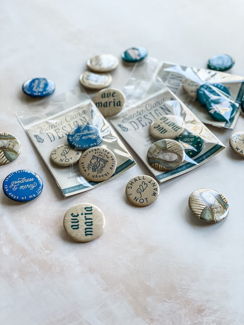 Our Lady of Guadalupe Button Set: Catholic Christian Pins - Etsy