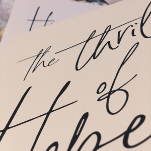 The Thrill of Hope Art Print: O Holy Night Catholic Christmas Decor - Etsy