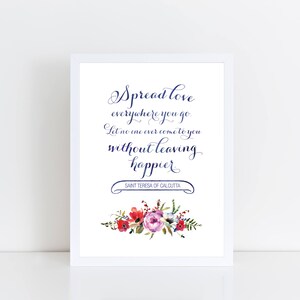 St. Teresa of Calcutta Print Catholic Print Mother Teresa - Etsy