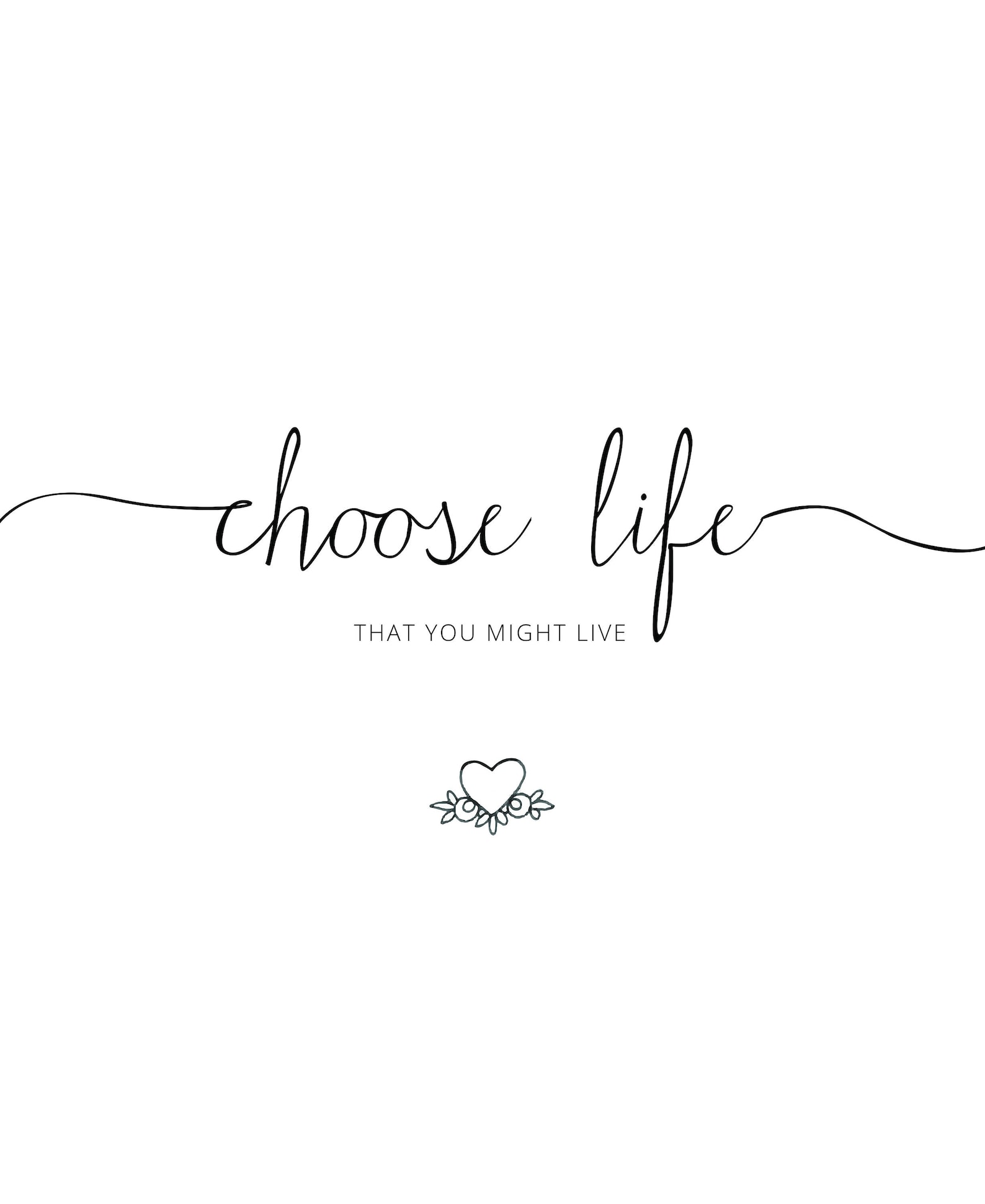 Choose Life Art Print 8x10 & 5x7 Santa Clara Design Catholic - Etsy