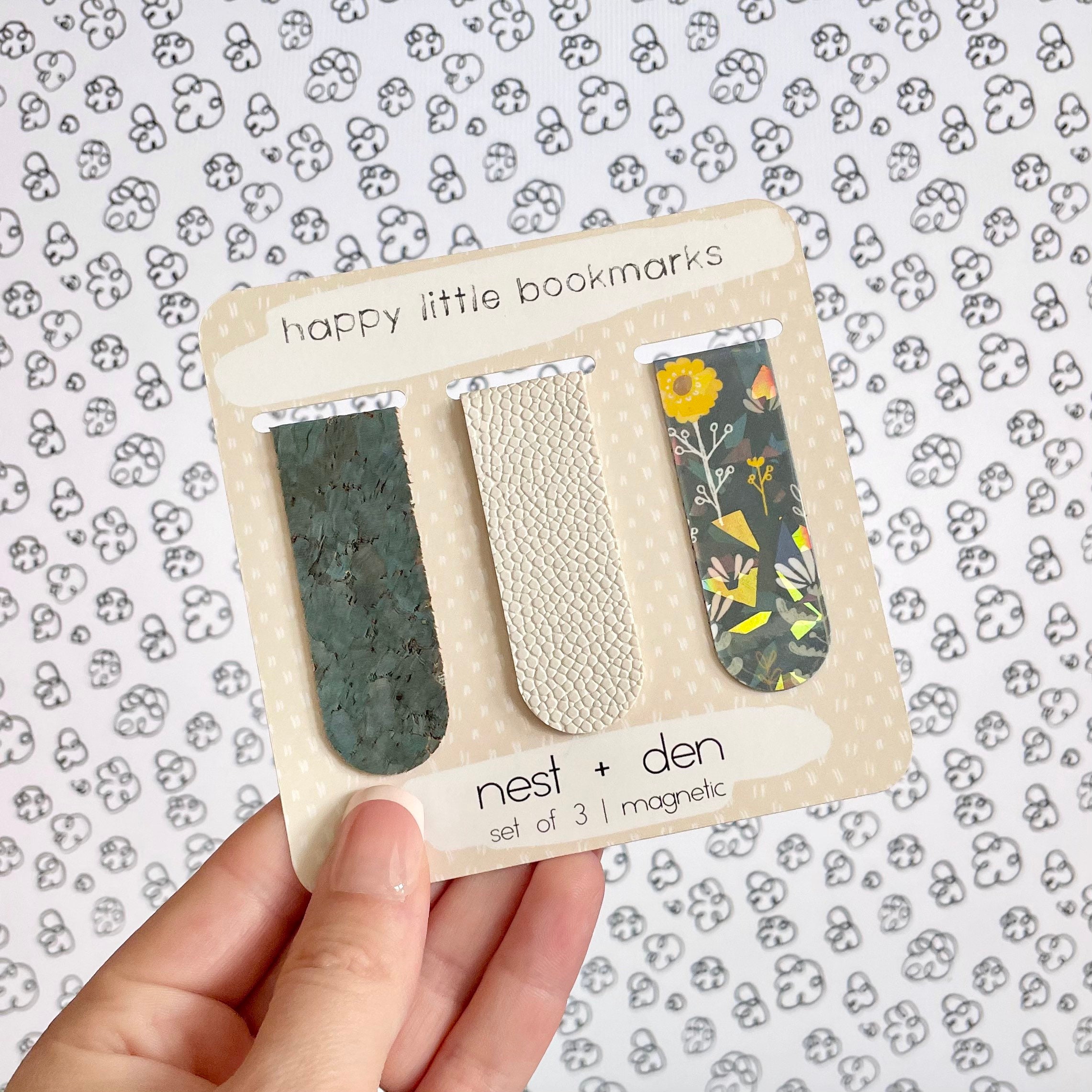 Magnetic Bookmark Set Magnetic Bookmark Faux Leather - Etsy