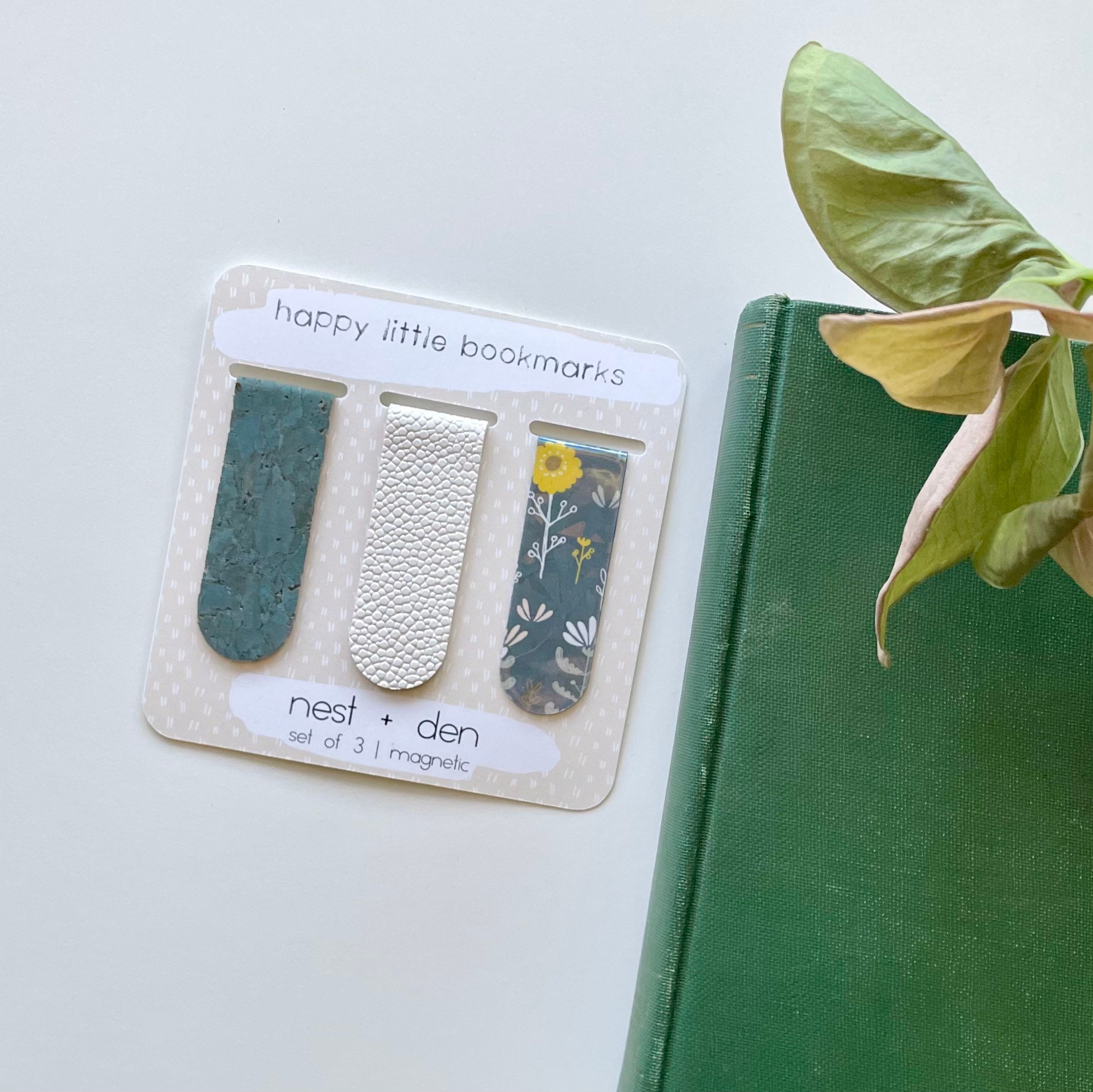 Magnetic Bookmark Set Magnetic Bookmark Faux Leather - Etsy