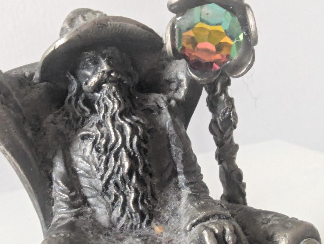 Myth & Magic Pewter Wizard Figurine “contentment” 3175 | Tudor Mint ...
