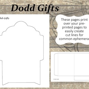 Print Over Design on Paper to Create Cutout Shapes Template - Etsy