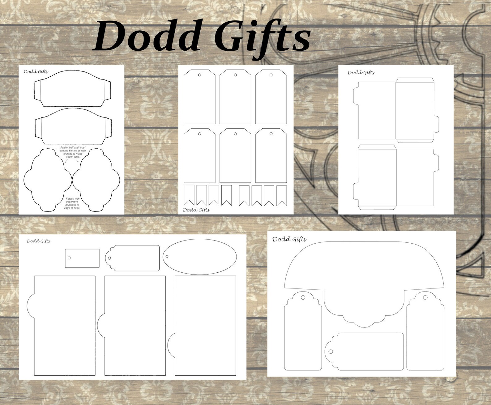 Print Over Design on Paper to Create Cutout Shapes Template - Etsy