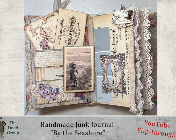 Handmade Junk Journal 2 Signatures by the Seashore French Theme ...
