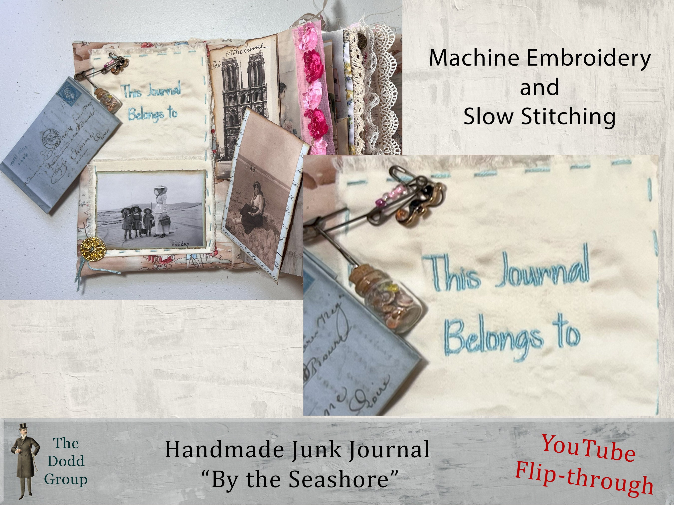 Handmade Junk Journal 2 Signatures by the Seashore French Theme ...