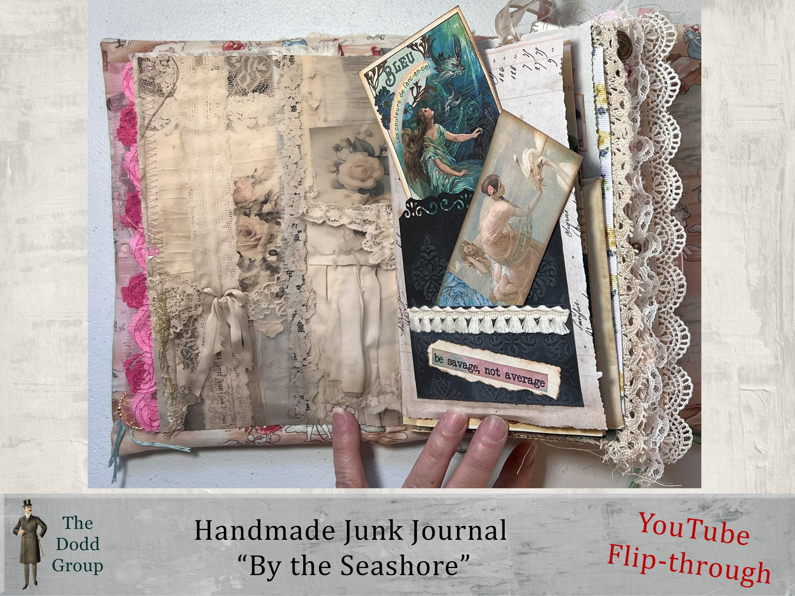 Handmade Junk Journal 2 Signatures by the Seashore French Theme ...