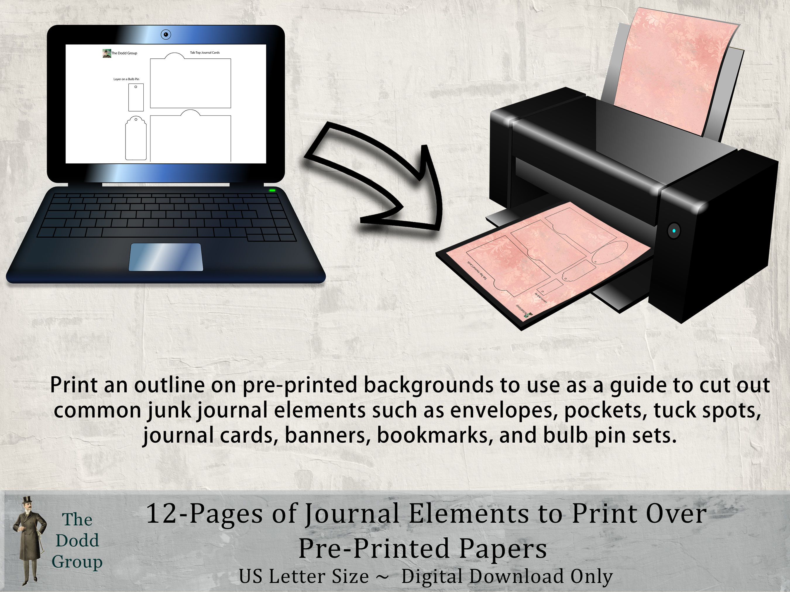 Paper Laptop Template